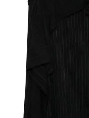 Y’s Pinstriped Ruffled Dress