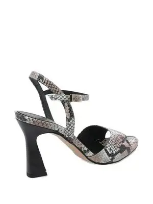 ANGEL ALARCON Snake-effect Buckle-fastening Sandals