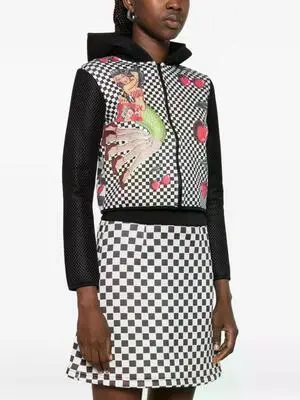 The Artistylist Checkered Mermaid Graphic Jacket