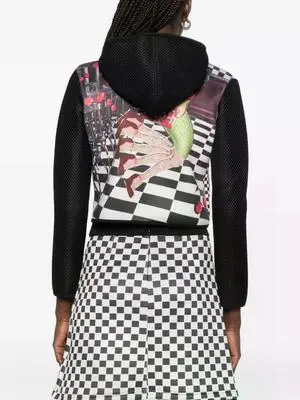 The Artistylist Checkered Mermaid Graphic Jacket