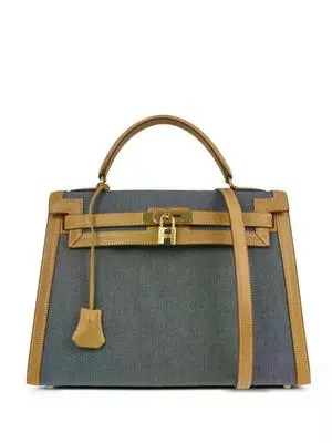 Hermès 1997 32 Kelly Sellier Handbag - Blue