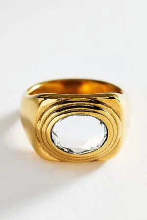Anthropologie Chunky Stone Cocktail Ring