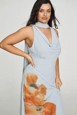 NEVER FULLY DRESSED Sophie Scarf Midi Dress