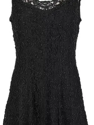 Vintage Beaded Floral-lace Dress