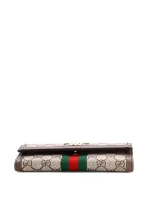 Gucci Ophidia Continental Wallet Gg Coated Canvas Small Wallets