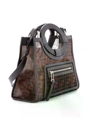 Fendi Runaway Shopper Zucca Mesh Small Tote Bag