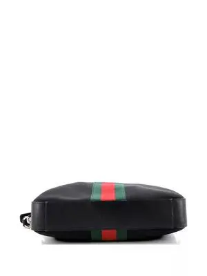 Gucci Web Zip Around Briefcase Techno Canvas Medium Business Bag