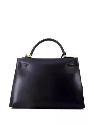 Hermès Kelly Handbag Box Calf With Gold Hardware 32 Satchel - Black