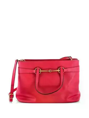 Gucci Bright Bit Convertible Leather Medium Tote Bag