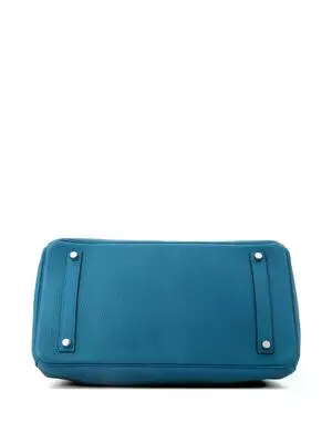 Hermès Birkin Handbag Clemence 35 - Blue
