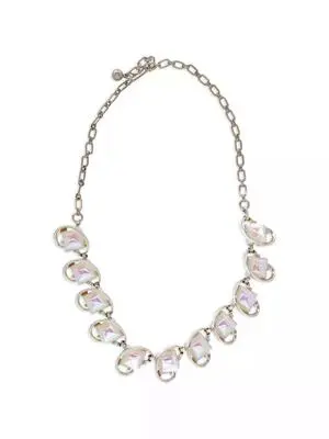 KENNETH JAY LANE Embellished Chain Necklace - Silver