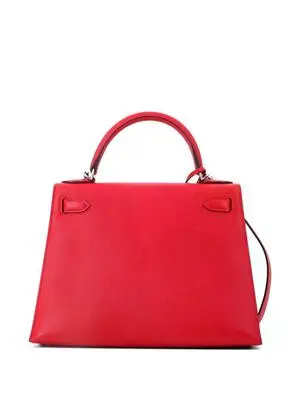Hermès Kelly Handbag Epsom With Palladium Hardware 28 Satchel
