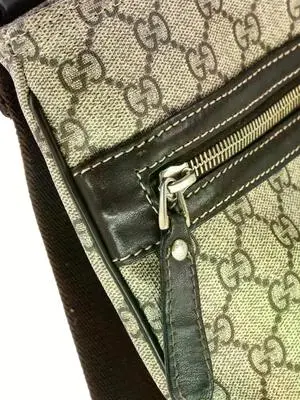 Gucci Gg Coated Canvas Medium Messenger Bag