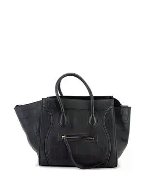 Celine Phantom Croc Embossed Leather Medium Tote Bag