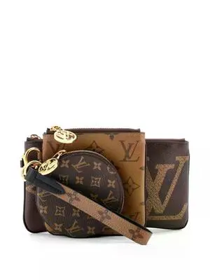 LOUIS VUITTON Trio Pouch Set Reverse Monogram Giant Clutch Bag
