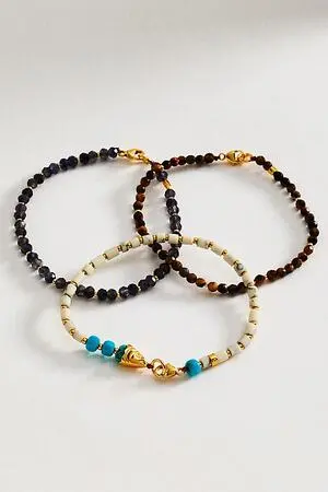 Chan Luu Set Of 3 Friendship Bracelets - Multi