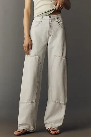 AGOLDE Laria Pieced High-rise Wide-leg Jeans - Process