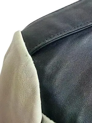 Maje Two-tone Leather Jacket