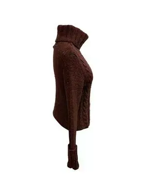 Burberry Cable-knit Roll-neck Sweater - Brown