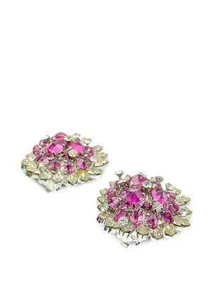 Dior Crystal Heart Earrings