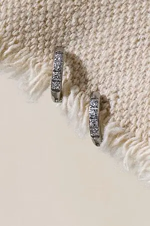 LOVER'S TEMPO Evie 10mm Huggie Hoop Earrings - Silver