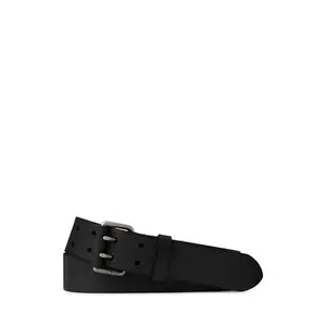 Ralph Lauren Double-prong Leather Belt - Black