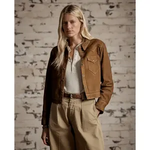 Ralph Lauren Sueded Sheepskin Western Jacket