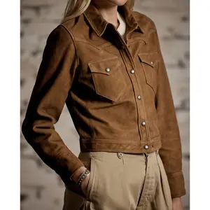 Ralph Lauren Sueded Sheepskin Western Jacket