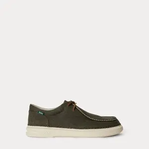 Ralph Lauren Washed Canvas Moc-toe Shoes