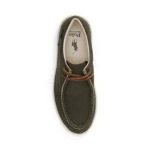 Ralph Lauren Washed Canvas Moc-toe Shoes