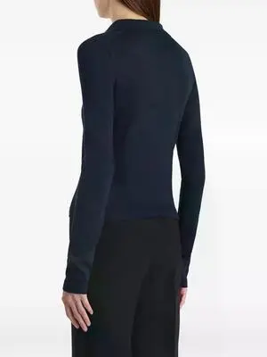 Khaite Mikel Silk Knit Polo