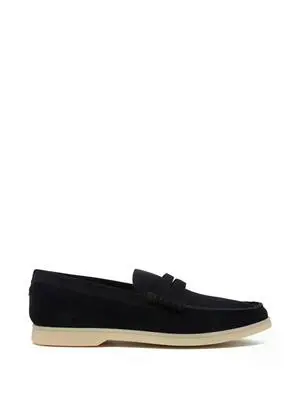 FABI Monaco Suede Loafers - Blue