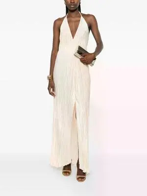 RAME Plissé Halterneck Dress