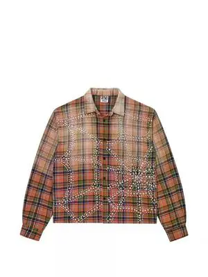 VALE FOREVER Crystal-embellished Pumpkin Patch Shirt - Orange