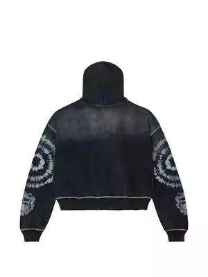 VALE FOREVER Spiral Distressed Hoodie
