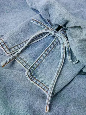 Zimmermann Balloon Sleeve Bow Detail Blouse