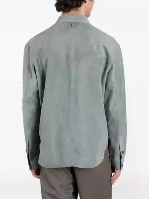 SALVATORE SANTORO Suede Western-style Shirt Jacket