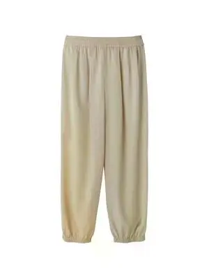RECTO Pleated Trousers With Elasticated Cuffs