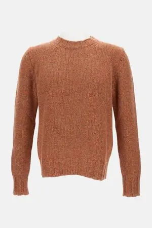 CUSTOMER LOVERS Sweater Brushed Wool With Wheat Motif