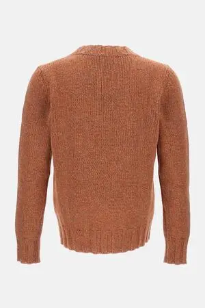 CUSTOMER LOVERS Sweater Brushed Wool With Wheat Motif