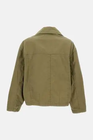 FAY Cotton Canvas Jacket With Hook Closure