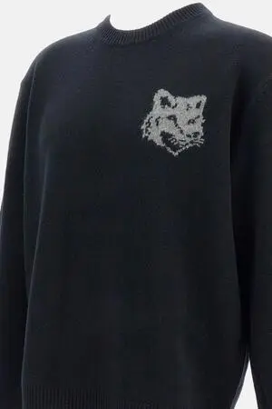 Maison Kitsuné Intarsia Fox Head Merino Wool Sweater