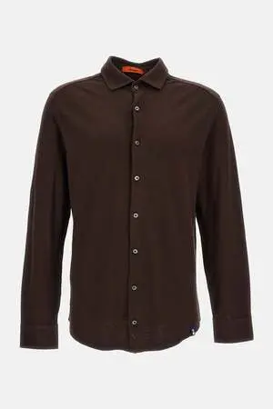 DRUMOHR French Collar Shirt - Brown