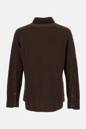 DRUMOHR Camicia Collo Francese - Marrone