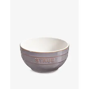 STAUB Brand-embossed Ceramic Bowl - Ancient Grey