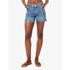 Rag & Bone Frayed Hem Denim Shorts