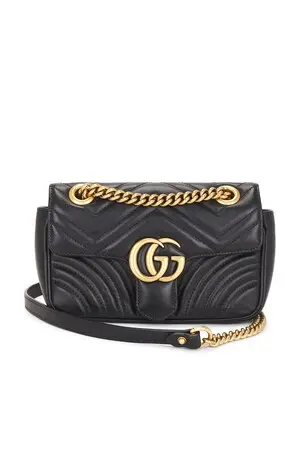 Gucci Gg Marmont Shoulder Bag - Black