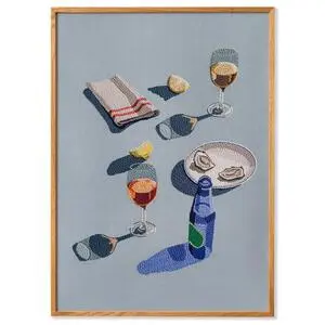 PAPER COLLECTIVE The World Is Your Oyster Art Print 50x70 Cm - Blue