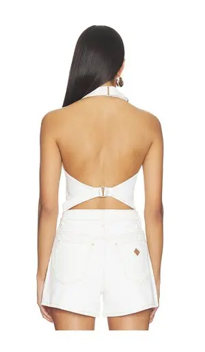 Abrand Denim Cest La Vie Halterneck Top