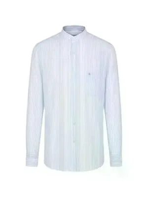 Stefano Ricci Striped Band-collar Shirt